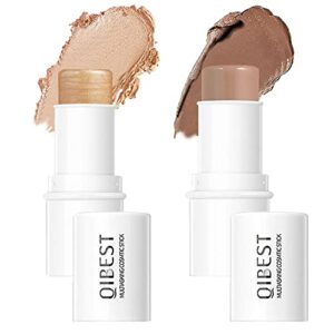 mysense 2 colors contour stick,contour concealer highlighter stick,body face brightens & shades make up foundation cream pen,2pcs