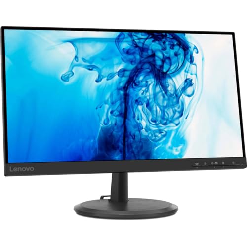 Lenovo D22e-20 Monitor, 21.45” FHD Display, Customizable Tilt Stand, HDMI and VGA Ports, 250 Cd/m² Brightness, Flicker-Free, 75Hz Refresh Rate, AMD FreeSync, Raven Black