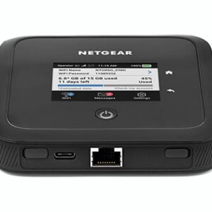 Netgear Nighthawk 5G Pro MR5100 Mobile Hotspot Router AT&T Branded Latest Wi-Fi 6 Technology Secure & Faster (Black)-(Renewed)