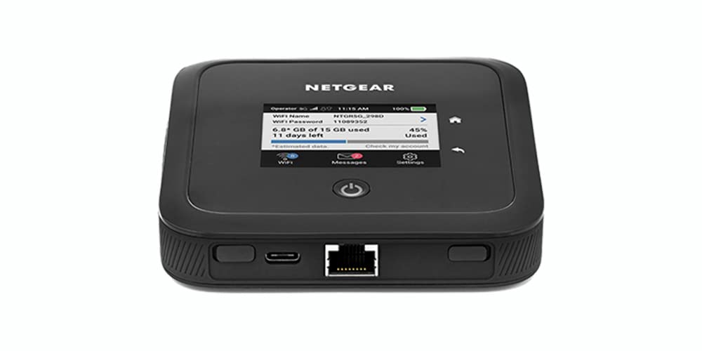 Netgear Nighthawk 5G Pro MR5100 Mobile Hotspot Router AT&T Branded Latest Wi-Fi 6 Technology Secure & Faster (Black)-(Renewed)