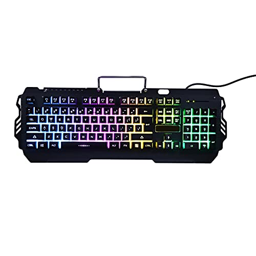 Computer Keyboard, Convenient Gaming Keyboard Mechanical with Lighter Holder for Home for Students