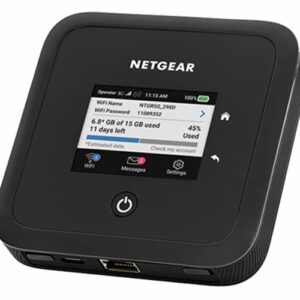 Netgear Nighthawk 5G Pro MR5100 Mobile Hotspot Router AT&T Branded Latest Wi-Fi 6 Technology Secure & Faster (Black)-(Renewed)