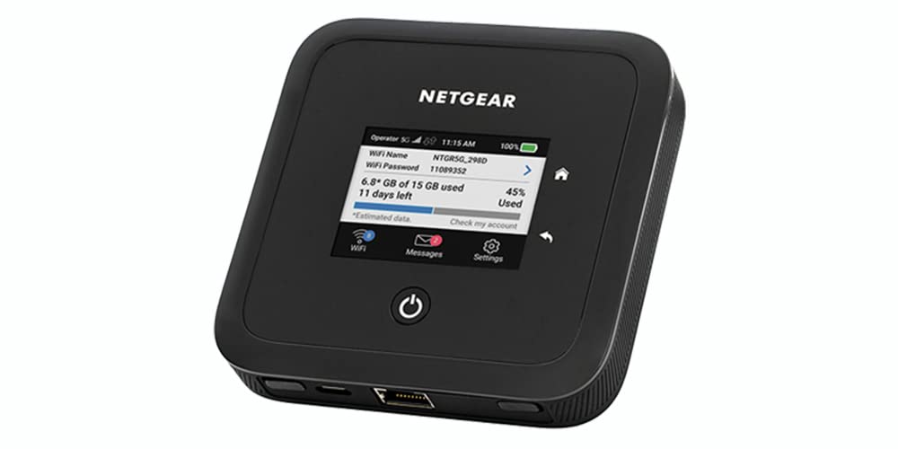 Netgear Nighthawk 5G Pro MR5100 Mobile Hotspot Router AT&T Branded Latest Wi-Fi 6 Technology Secure & Faster (Black)-(Renewed)