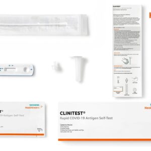 CLINITEST Rapid COVID-19 Antigen Self-Test, 1 Pack, 5 Tests Total, Test results in 15 minutes, FDA EUA Authorized OTC at-Home Self Test Kit