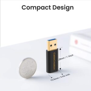 Bundle-2 Items: USB 3.1 USB C Female to USB Male Adapter 5Gbps + 7-in-1 USB-C Hub Multiport Adapter 5Gbps Date Ports