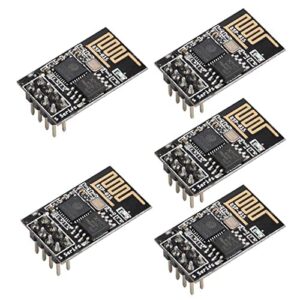 Wishiot 5pcs ESP8266 ESP-01S 4MB WiFi Wireless Serial Transceiver Module with 2pcs USB to ESP-01S Adapter Programmer CH340G UART PORG