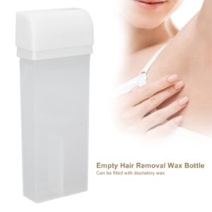 Hair Removal Wax Bottle, Portable Refillable Depilatory Wax Roller Bottle for Home for Men Women