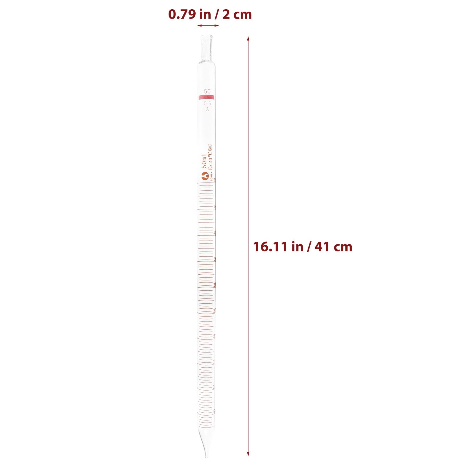 Transfer Glass Graduated droppers Pipettes 50ml Glass Calibrated Dropper for Transfer Essential Oils Science Laboratory lab pipettes Dropper Experiment Essential Oil Dropper pipettes