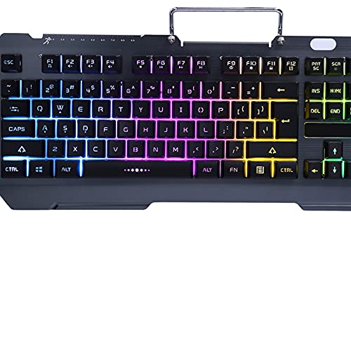 Computer Keyboard, Convenient Gaming Keyboard Mechanical with Lighter Holder for Home for Students