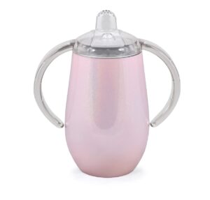 rearz - insulated stainless steel - xl adult sippy cup - 14oz (princess pink)