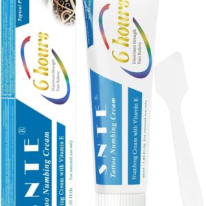 Tattoo Numbing Cream, ( 1.41Oz ) 6 - 8 Hours Painless Tattoo Numbing Cream, Numbing Cream with Aloe Vera, Vitamin E, Lecithin