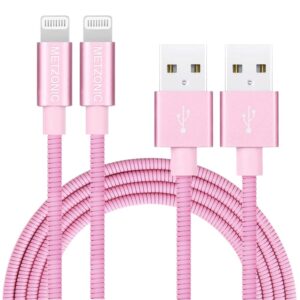 metzonic cable [2 pack, 6.6 feet] usb cable with insulation coated jacket, strong & fast charge data transfer