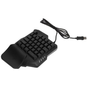 lisnd one handed keyboard, plug and play one handed gaming keyboard ergonomic design wide compatibility for dorm for game for home