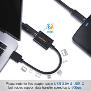 Bundle-2 Items: USB 3.1 USB C to USB Adapter Cable 5Gbps, 7-in-1 USB-C Hub Multiport Adapter 5Gbps Date Ports