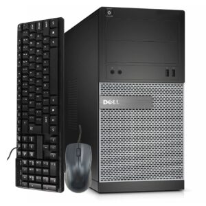 Dell Optiplex Tower Computer Gaming PC [ Intel Core i5 Processor, 8GB Ram, 128GB SSD, 1TB Hard Drive, HDMI, Wireless WiFi] AMD Radeon RX 550 4GB, Windows 10, Black (Renewed)