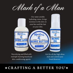 Maestro's Classic Blend Set with 2oz. Beard Oil- Mark of a Man Blend