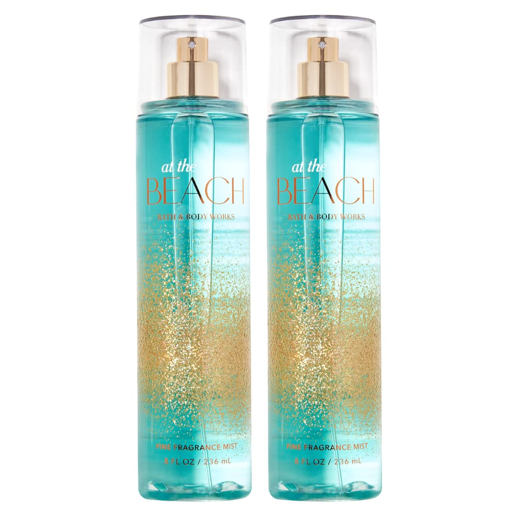 Bath and Body Works At the Beach Fine Fragrance Mist - Value Pack Lot of 2 (At the Beach)