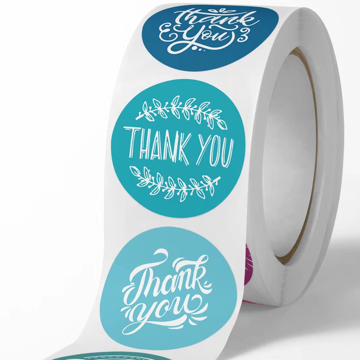 2 Inch Thank You Stickers 2000 Pcs(4 Rolls, 500 Pcs/Roll, 6 Designs) Large Thank You Stickers for Packaging Box (2 Inch)