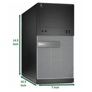 Dell Optiplex Tower Computer Gaming PC [ Intel Core i5 Processor, 8GB Ram, 128GB SSD, 1TB Hard Drive, HDMI, Wireless WiFi] AMD Radeon RX 550 4GB, Windows 10, Black (Renewed)