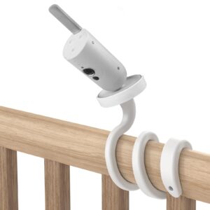 oioaahkeo baby monitor mount for philips avent baby monitor scd843/37 camera for nannio hero2 hero3 video baby monitor (white,1pack)