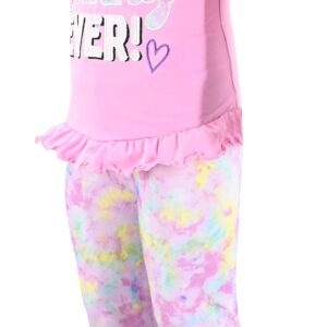 Unique Baby Girls Cutest Bunny Ever Easter Pant Set Outfit (10Y, Pink)