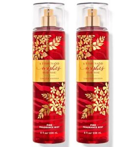 bath and body works a thousand wishes for you fine fragrance body mist gift set - value pack lot of 2 (a thousand wishes for you)