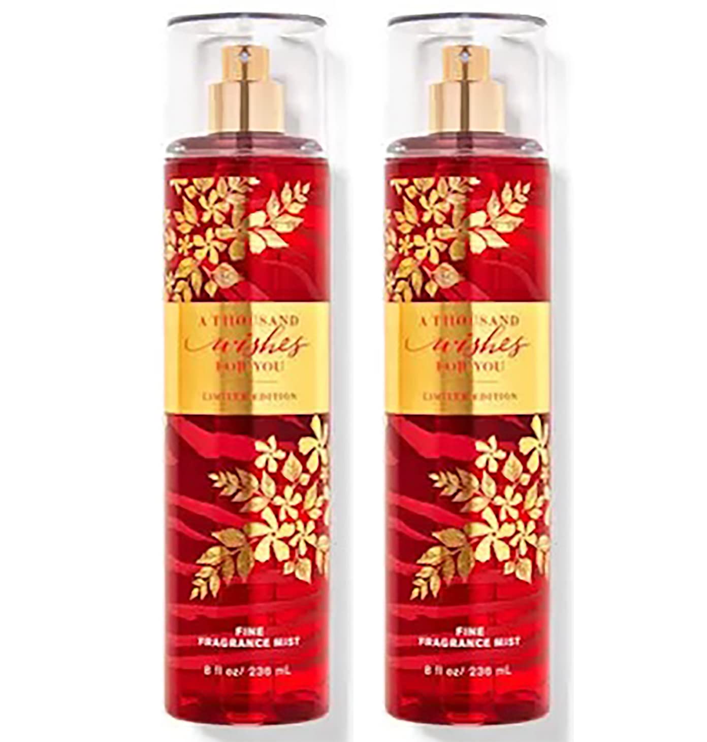 Bath and Body Works A Thousand Wishes for You Fine Fragrance Body Mist Gift Set - Value Pack Lot of 2 (A Thousand Wishes for You)