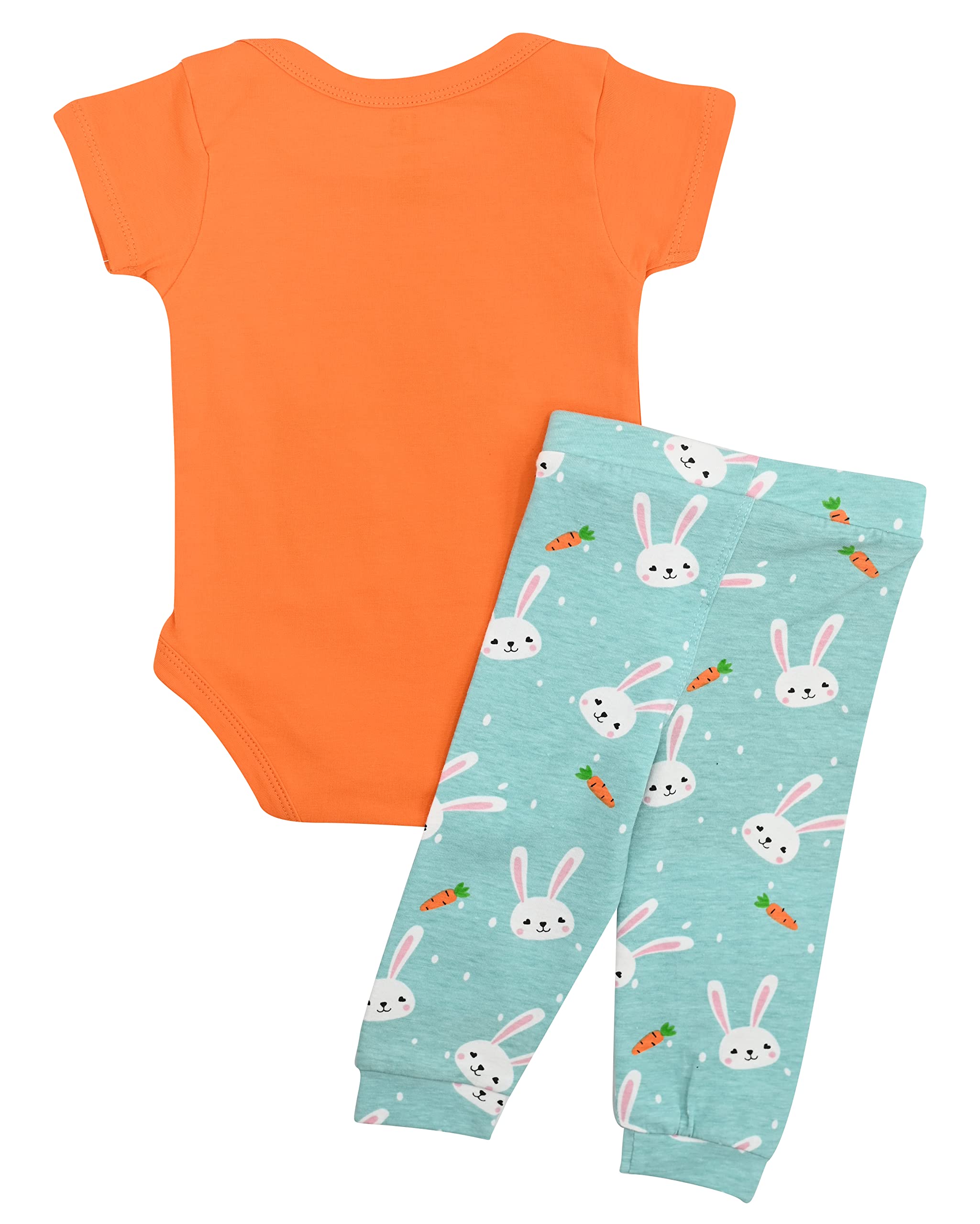 Unique Baby Unisex Some Bunny Loves You Easter Layette Set (6M, Orange)