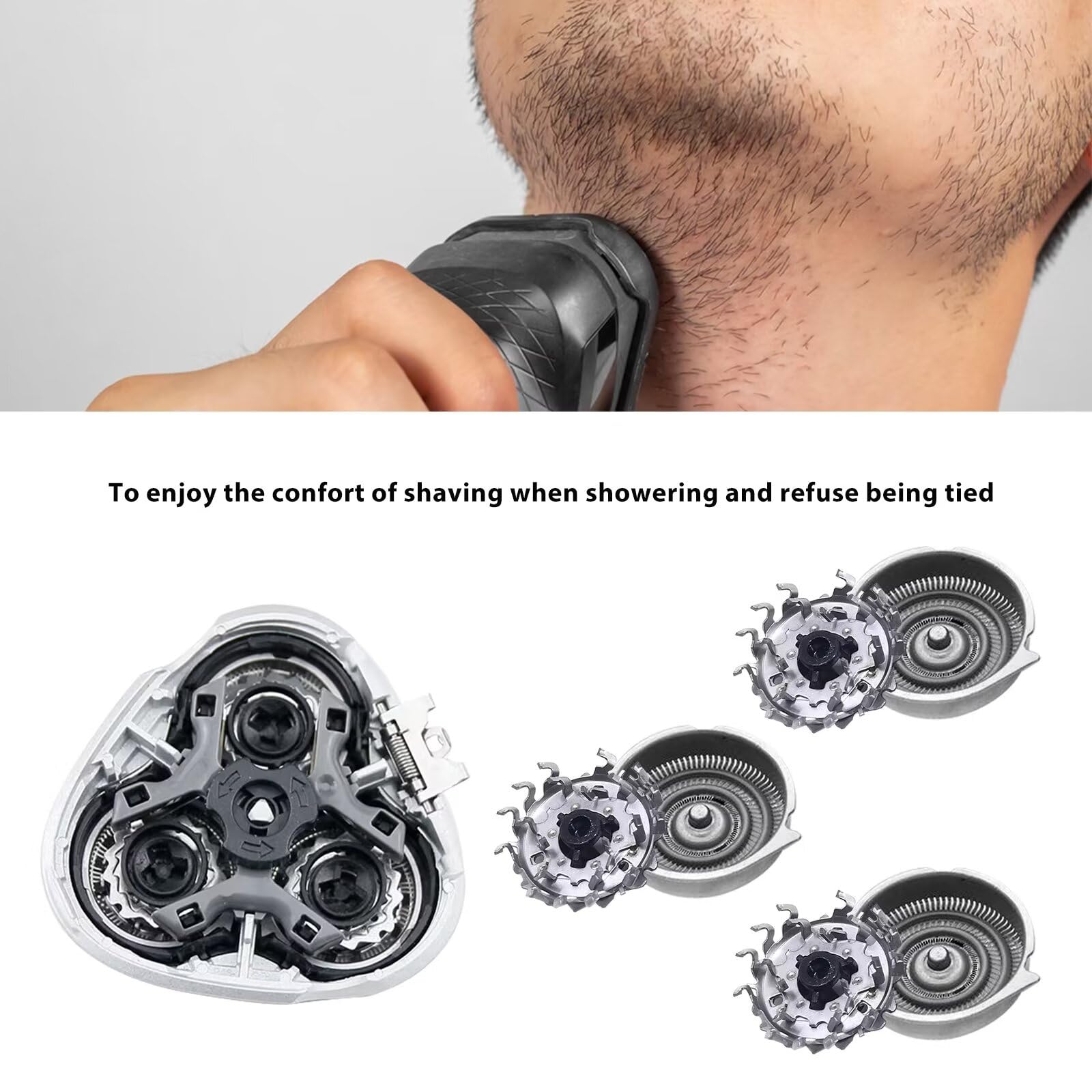 HQ9 Replacement Heads compatible with Electric Shavers Razors Replacement Blades HQ9 Speed xl Series HQ9080 HQ9070 HQ8240/8260 8140Xl 8150Xl 8160Xl 8170Xl Upgraded Shaving Heads