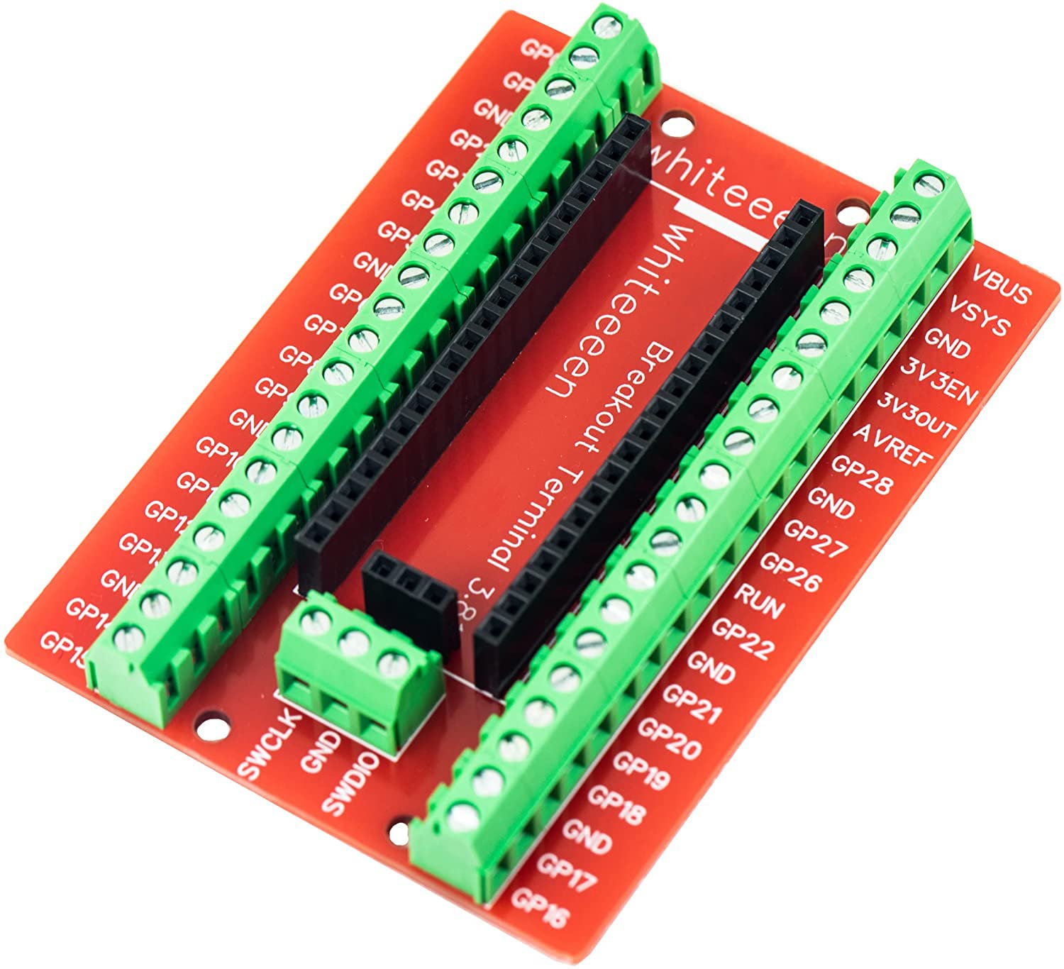 Compatible for pi pico io breakout board 3.81mm terminal for raspberry pi pico (0.15" Terminal 1pcs)