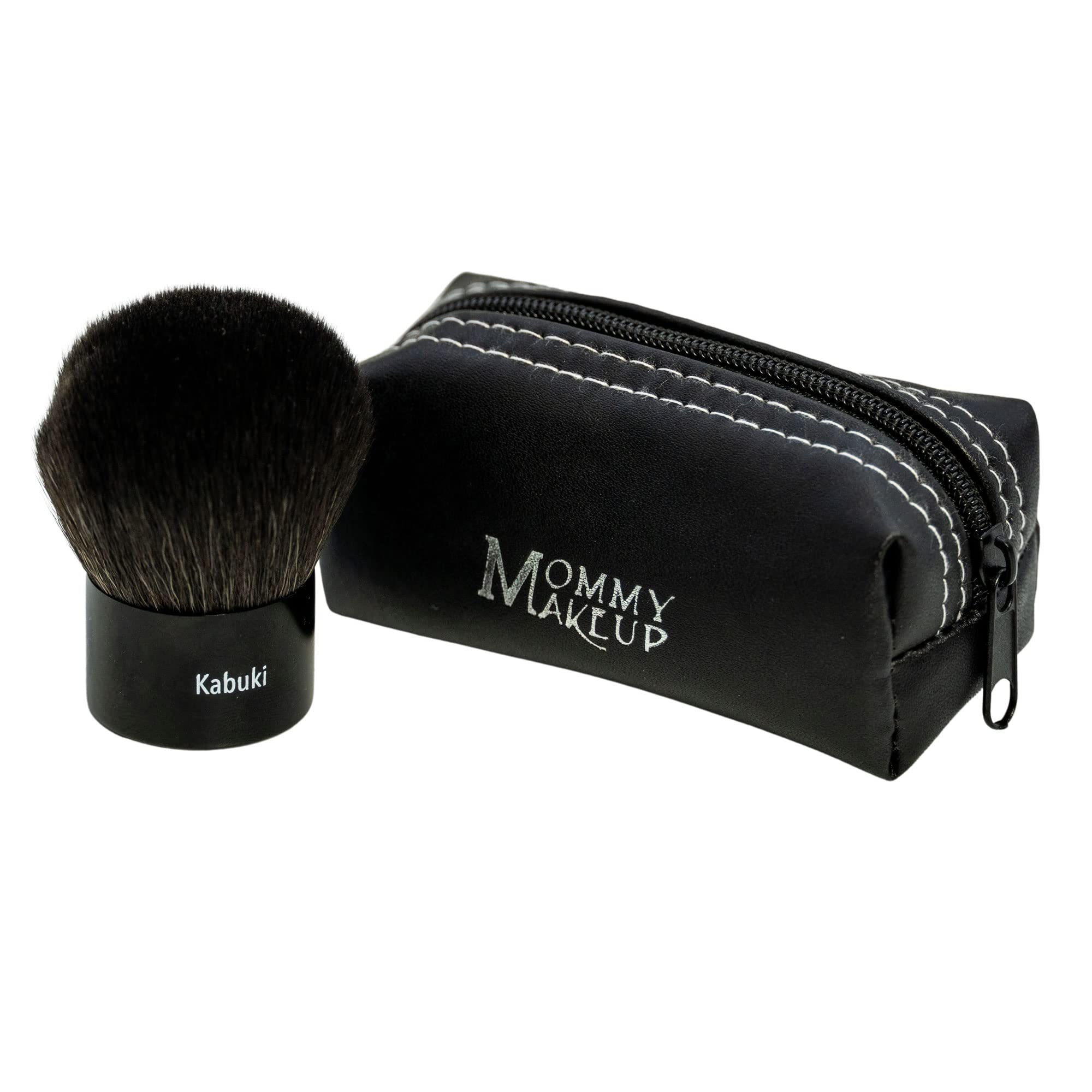 Kabuki Foundation Brush - Premium Synthetic Vegan Bristles, Soft & Compact Face Makeup Brush for Smooth & Flawless Application | Powder Foundation Brush by Mommy Makeup