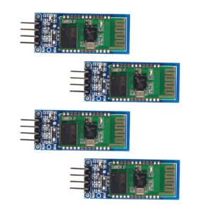 aediko 4pcs hc-06 bluetooth module rs232 4 pin wireless serial rf transceiver module bi-directional serial channel slave mode module