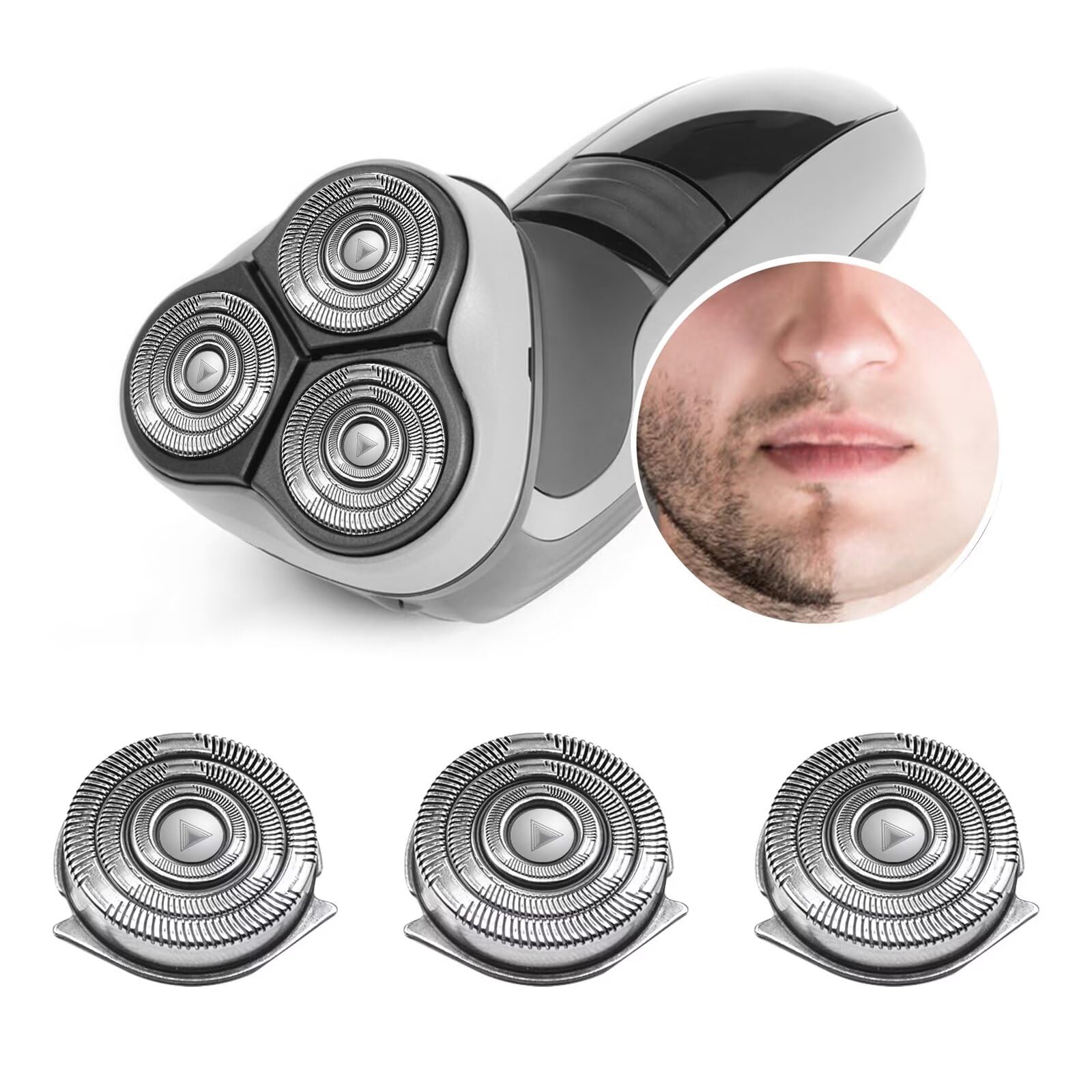 HQ9 Replacement Heads compatible with Electric Shavers Razors Replacement Blades HQ9 Speed xl Series HQ9080 HQ9070 HQ8240/8260 8140Xl 8150Xl 8160Xl 8170Xl Upgraded Shaving Heads