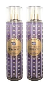 bath and body works whipped berry meringue fine fragrance body mist gift set - value pack lot of 2 (whipped berry meringue)