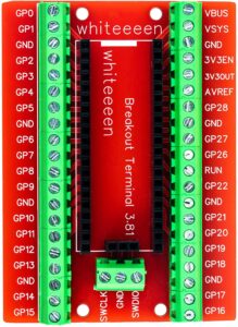 compatible for pi pico io breakout board 3.81mm terminal for raspberry pi pico (0.15" terminal 1pcs)