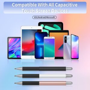 Stylus Pens for Touch Screens(3 Pcs), High Precision and Sensitivity Universal Capacitive iPad Pen Compatible with Apple/iPhone/iPad/Android/Microsoft Tablets and All Capacitive Touch Screens …