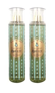 bath and body works pear creme brulee fine fragrance body mist gift set - value pack lot of 2 (pear creme brulee)