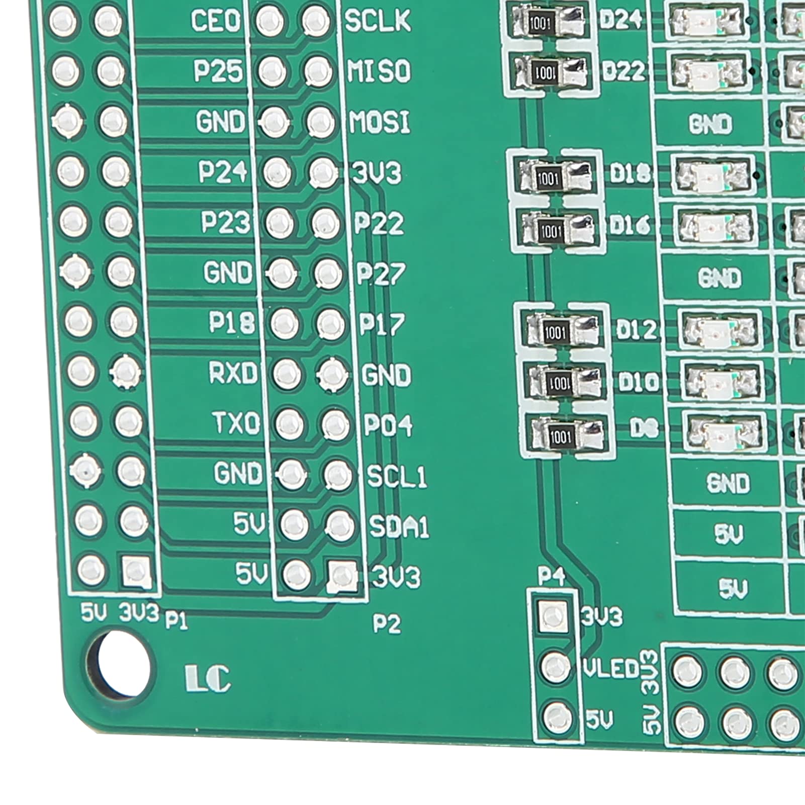 Adapter Board for Raspberry Pi, Test Board for Raspberry Pi IO Port Adapter Sensor Test Module Board for Test The Working Status