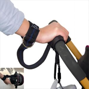 mobearer baby stroller safety wrist strap or large dog leash,straps hands leash for stroller or wheelchair security-accessory for child safety or large dog