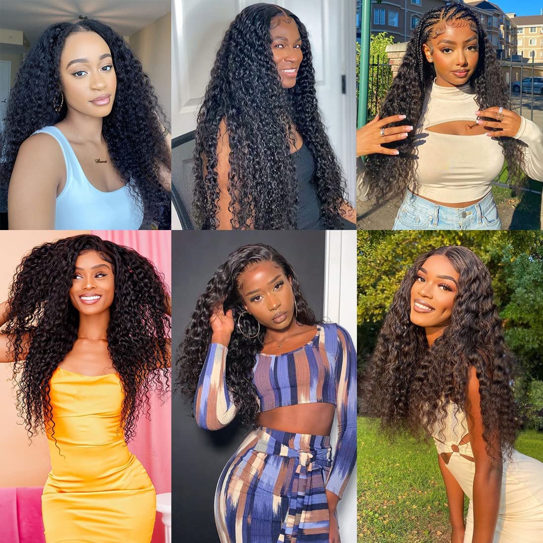 CHEETAHBEAUTY Deep Wave 13X6 HD Transparent Lace Front Wigs Brazilian 10A Grade Deep Curly Human Hair Wigs for Black Women Pre Plucked with Baby Hair Natural Black 250% Density(30inch)