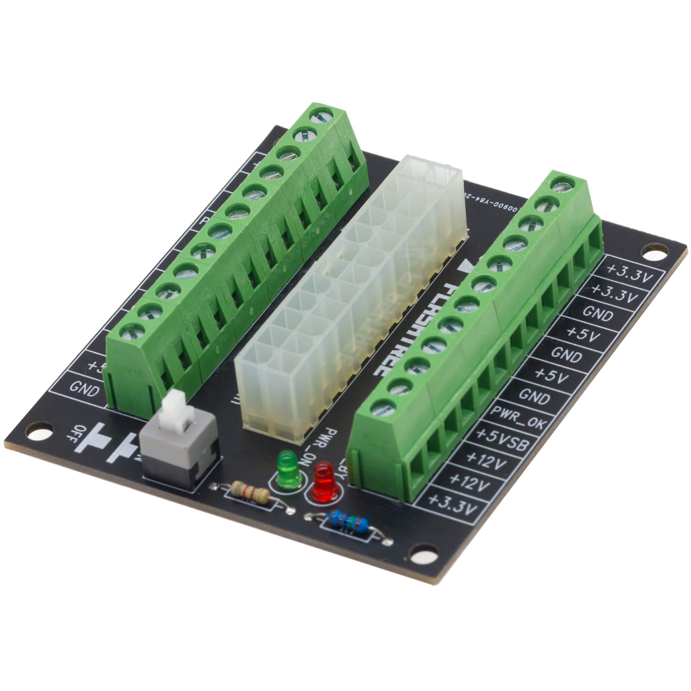 risingsaplings ATX DC Power Supply Breakout Board 24/20-pin