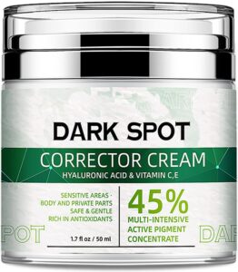 ashudan dark spot remover for face, dark spot corrector cream, sun spot, melasma, freckle, age spot removal for women and men | improves hyperpigmentation - 1.7 fl oz