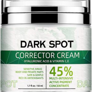 ASHUDAN Dark Spot Remover for Face, Dark Spot Corrector Cream, Sun Spot, Melasma, Freckle, Age spot Removal for Women and Men | Improves Hyperpigmentation - 1.7 Fl Oz