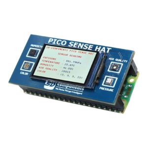 raspberry pi pico with pico sense hat multi sensor humidity, air quality, color, pressure sensor sense hat for pico with inbuilt 1.14” lcd display