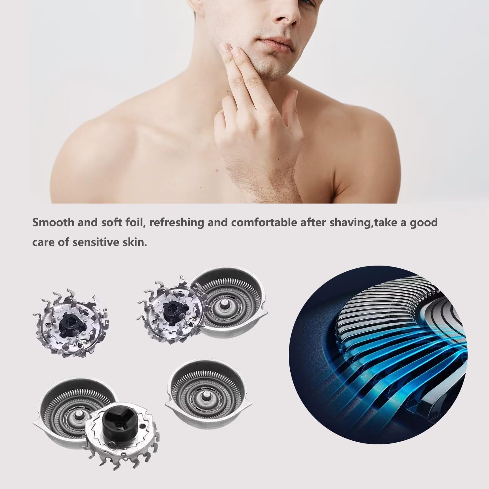 HQ9 Replacement Heads compatible with Electric Shavers Razors Replacement Blades HQ9 Speed xl Series HQ9080 HQ9070 HQ8240/8260 8140Xl 8150Xl 8160Xl 8170Xl Upgraded Shaving Heads