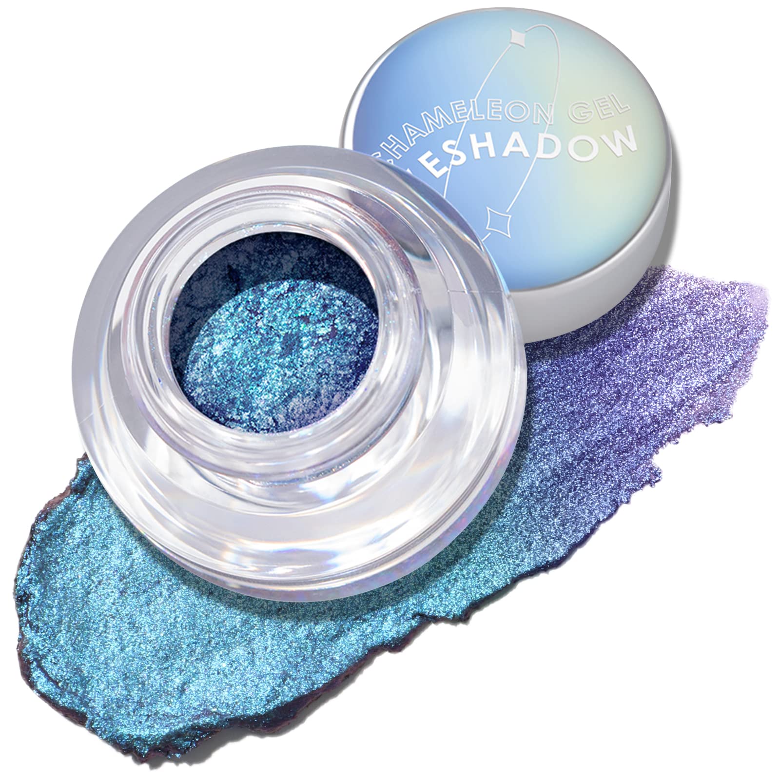 FOCALLURE Chameleon Cream Eyeshadow,Intense Color Shifting Creamy Eye Shadows,Highly Pigmented Metallic,Shimmer,Multi-Reflective Finishes,Unicorn Tear