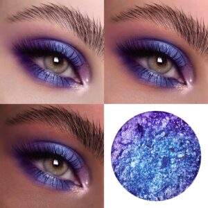 FOCALLURE Chameleon Cream Eyeshadow,Intense Color Shifting Creamy Eye Shadows,Highly Pigmented Metallic,Shimmer,Multi-Reflective Finishes,Unicorn Tear