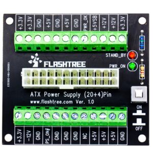 risingsaplings atx dc power supply breakout board 24/20-pin