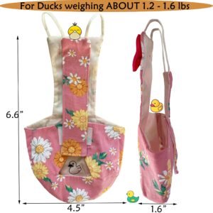 PIEITI Waterproof Call Duck Diaper for Real Ducks Clothes Nappy to Keep Home Clean, Reusable Diapers for Cole Duck with Enlarged Bag for Duck Feces Pee, Poultry Supplies(L)