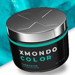 XMONDO Color Turquoise Depositing Mask & Semi-Permanent Turquoise Dye | Infused with Bond Booster Technology & Hyaluronic Acid for Nourishment, Revitalization & Repair, Vegan Formula, 8 Fl Oz 1-Pack